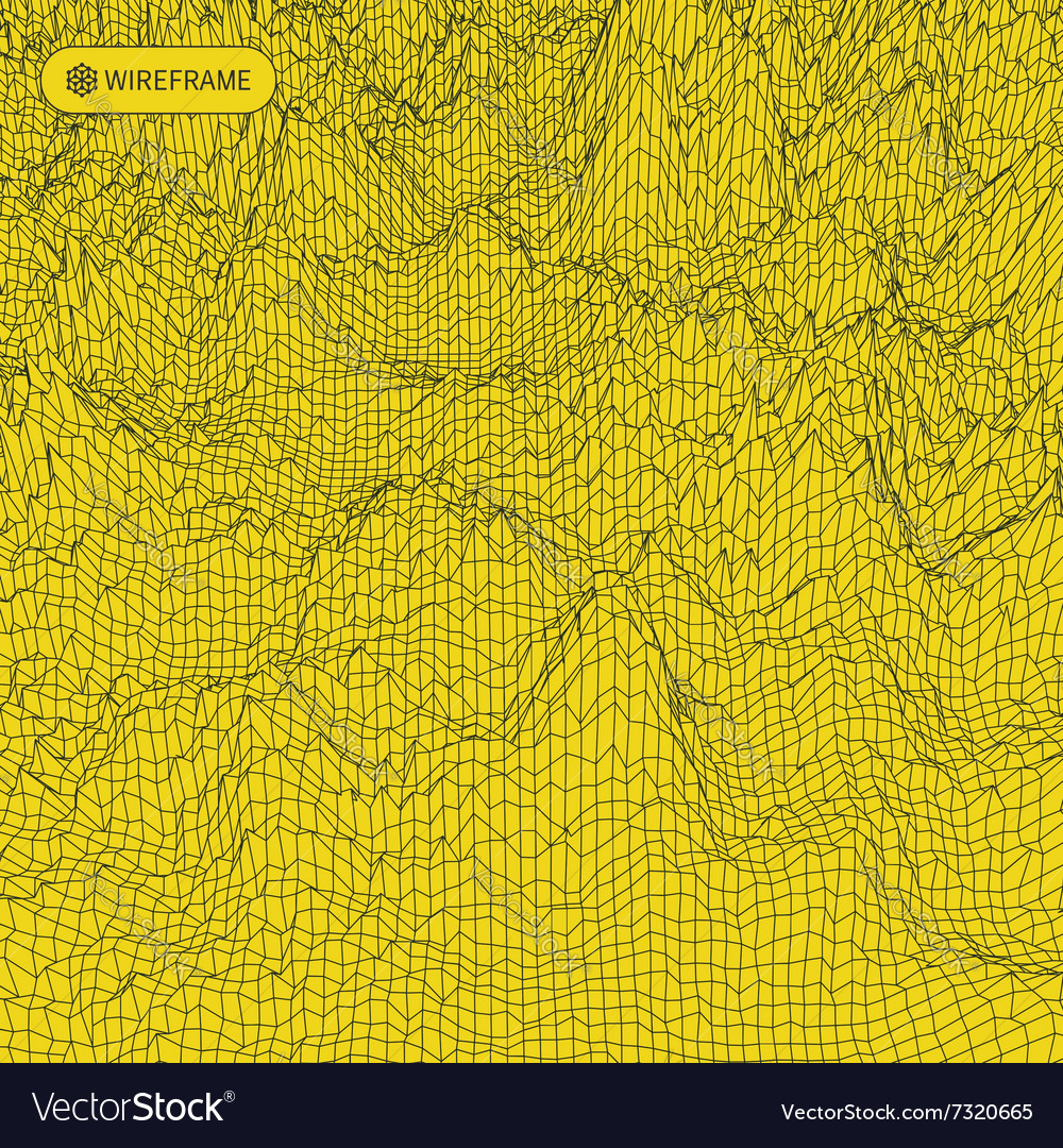 Network abstract background 3d technology Vector Image