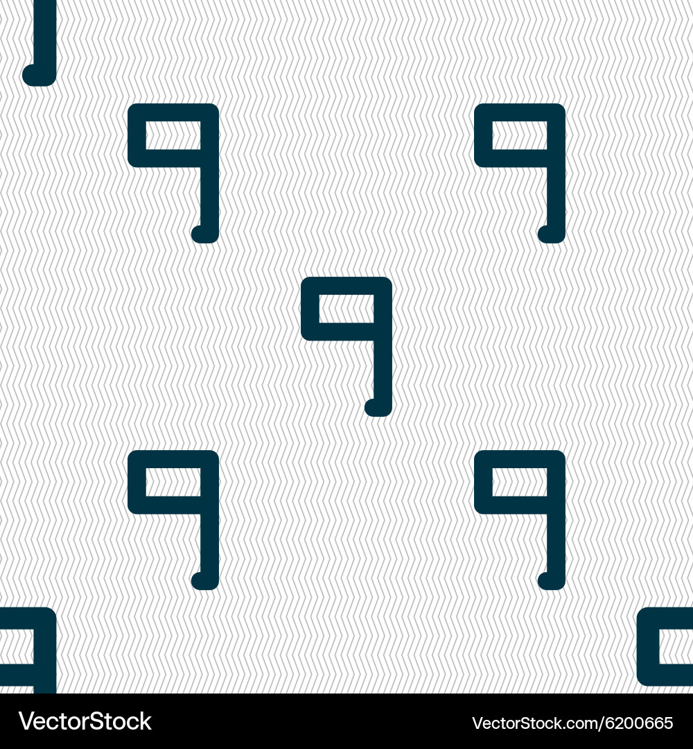 Number nine icon sign seamless abstract background