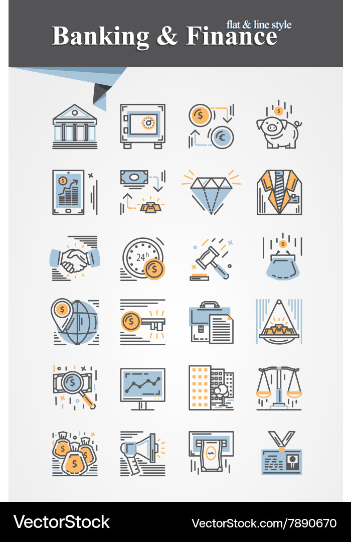 Banking and finance icon Royalty Free Vector Image