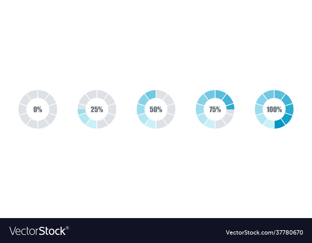Grading percent scale meter minimum Royalty Free Vector