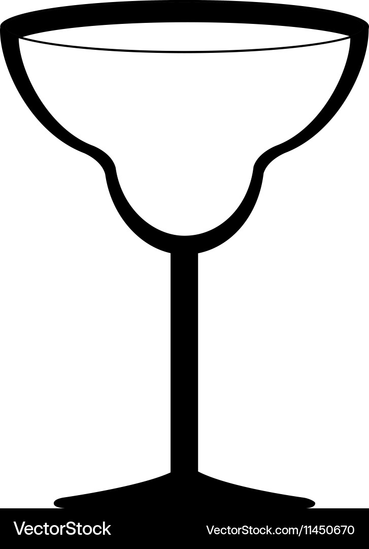 Isolated cocktail glass design Royalty Free Vector Image
