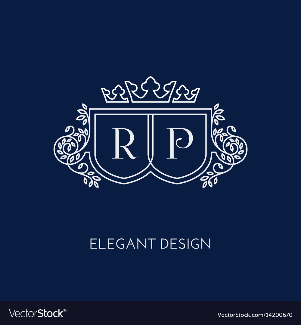 Monogram design template Royalty Free Vector Image