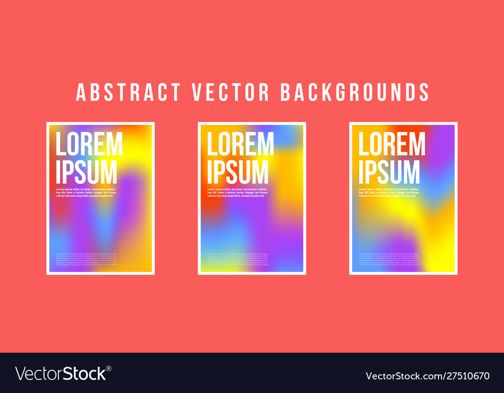 Set abstract backgrounds Royalty Free Vector Image