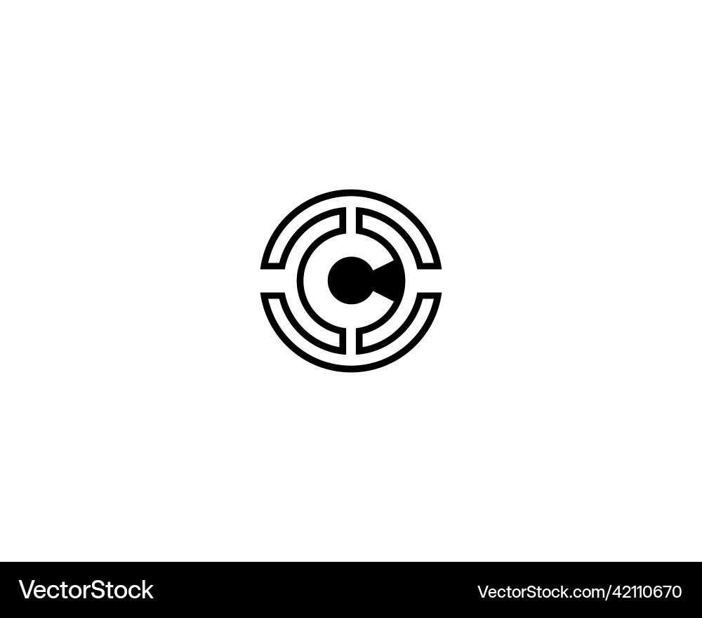 Tct ctt and ttc modern technology logo Royalty Free Vector