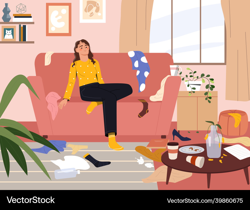 Concept of apathy Royalty Free Vector Image - VectorStock