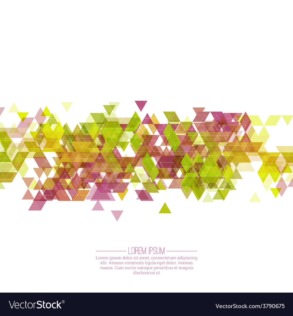 Creative abstract triangle pattern Royalty Free Vector Image