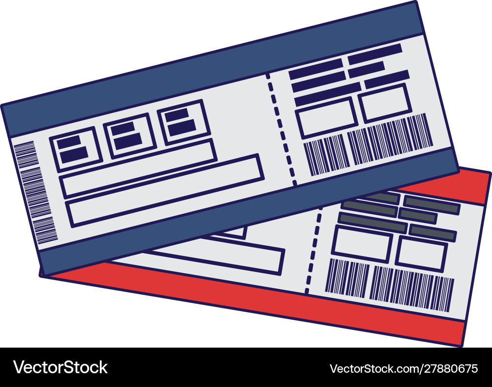 Flight passboards icon flat design Royalty Free Vector Image