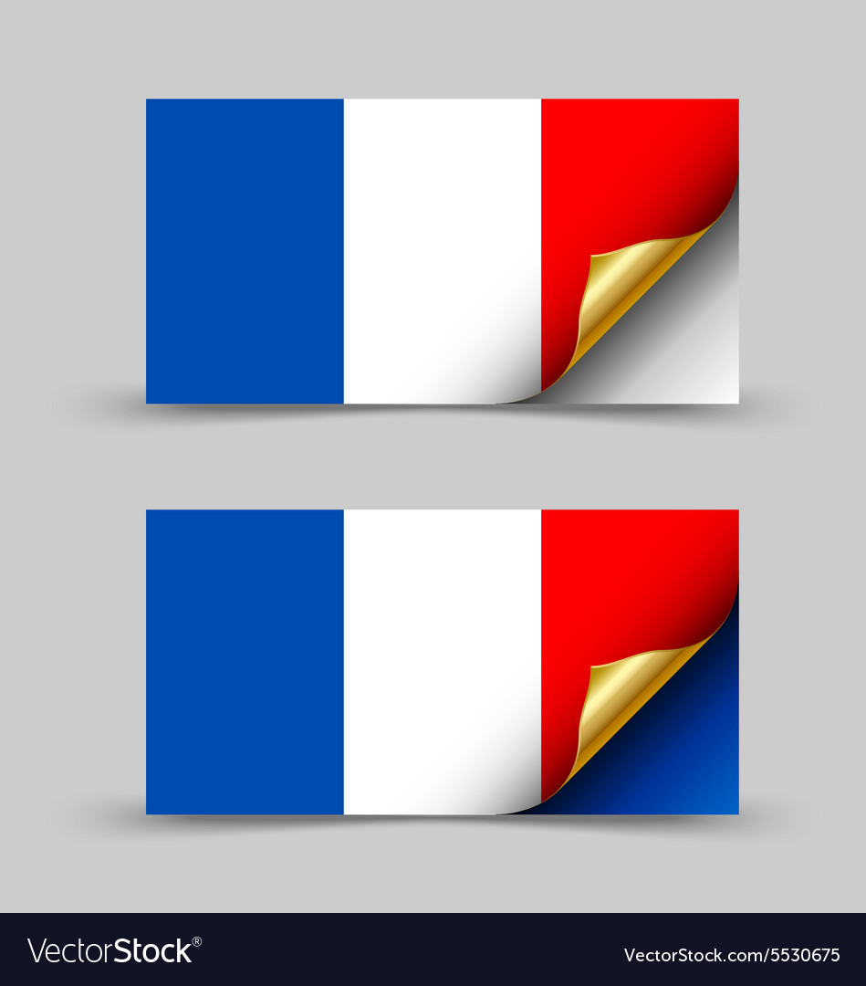 French flag Royalty Free Vector Image - VectorStock