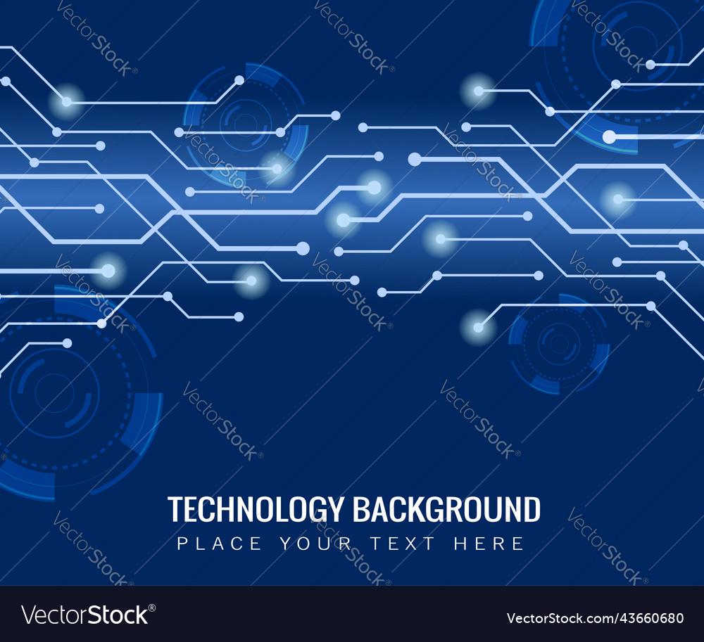 Abstract Background Technology Communication Data Vector Image