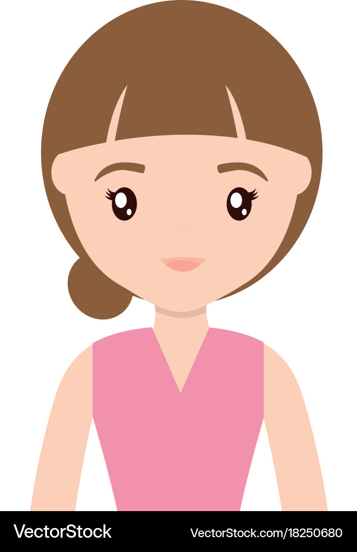 Cartoon woman icon Royalty Free Vector Image - VectorStock