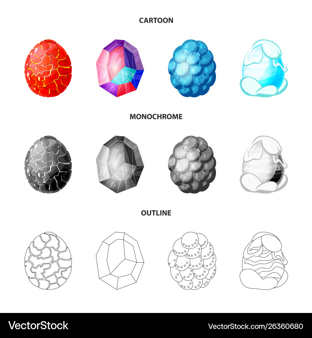 Isolated object animal and prehistoric icon Vector Image