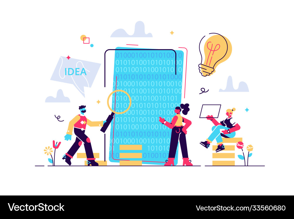 Mobile application development process Royalty Free Vector