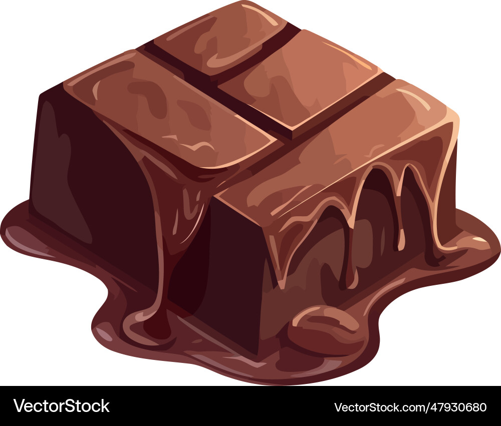 Sweet chocolate dessert Royalty Free Vector Image