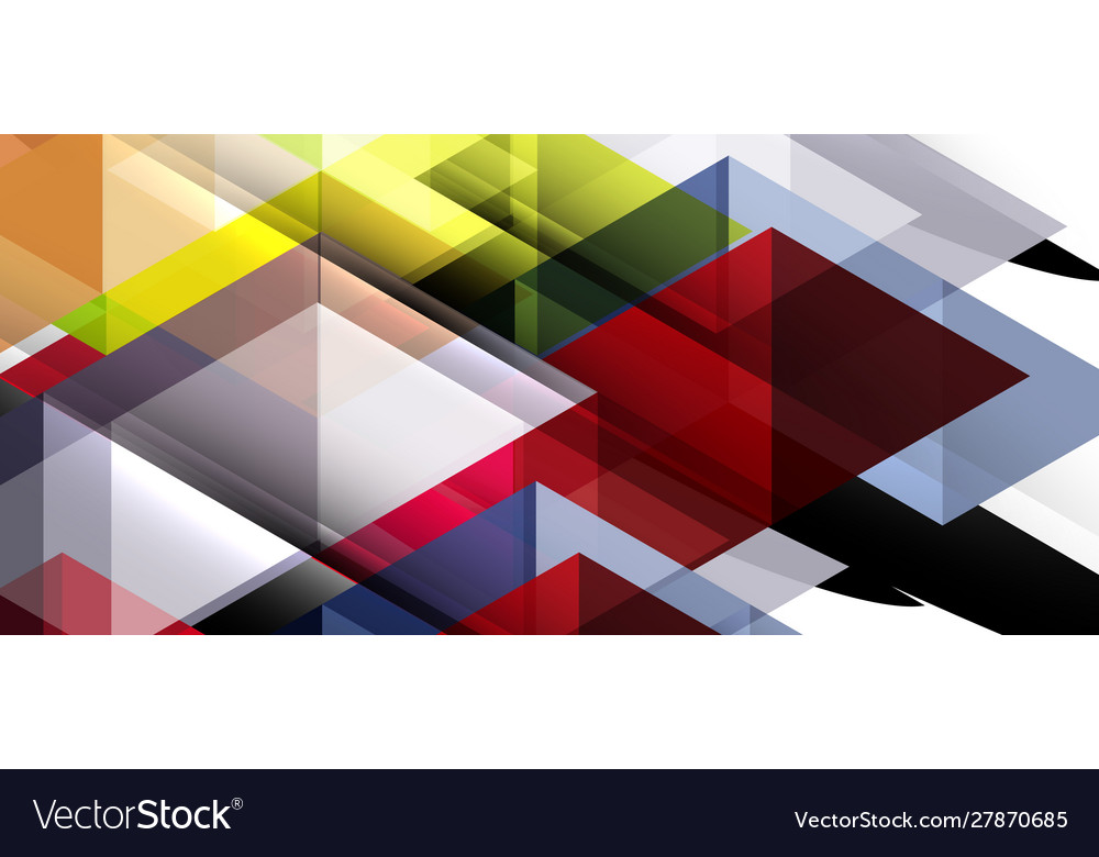 Colorful repeating triangles modern geometric Vector Image