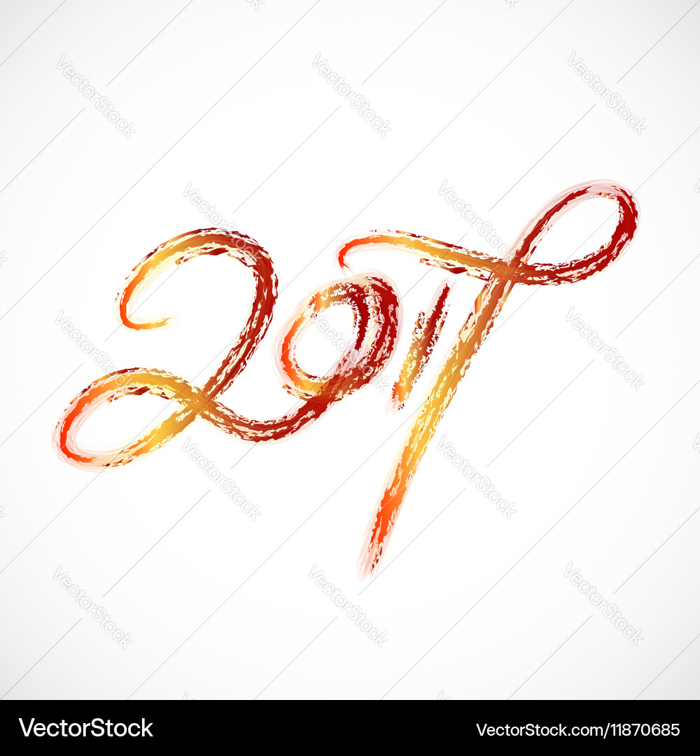 Hand drawn lettering greeting card Royalty Free Vector Image