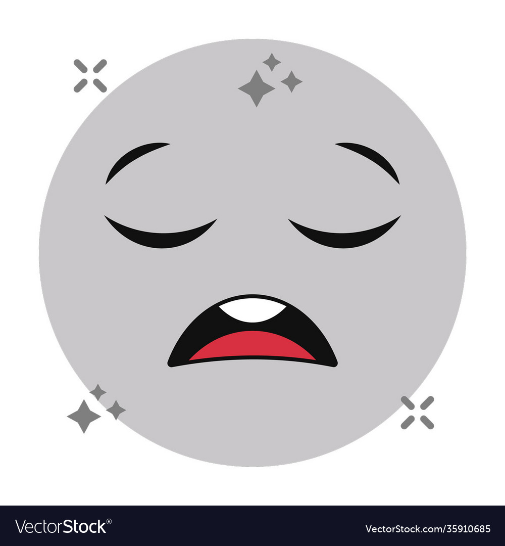Relieved face Royalty Free Vector Image - VectorStock