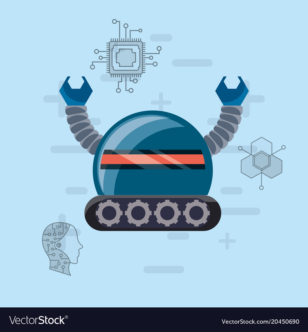 Artificial intelligence design Royalty Free Vector Image