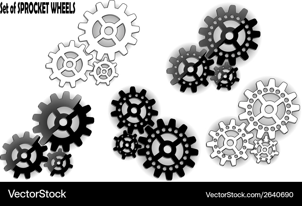 Sprocket wheel Royalty Free Vector Image - VectorStock