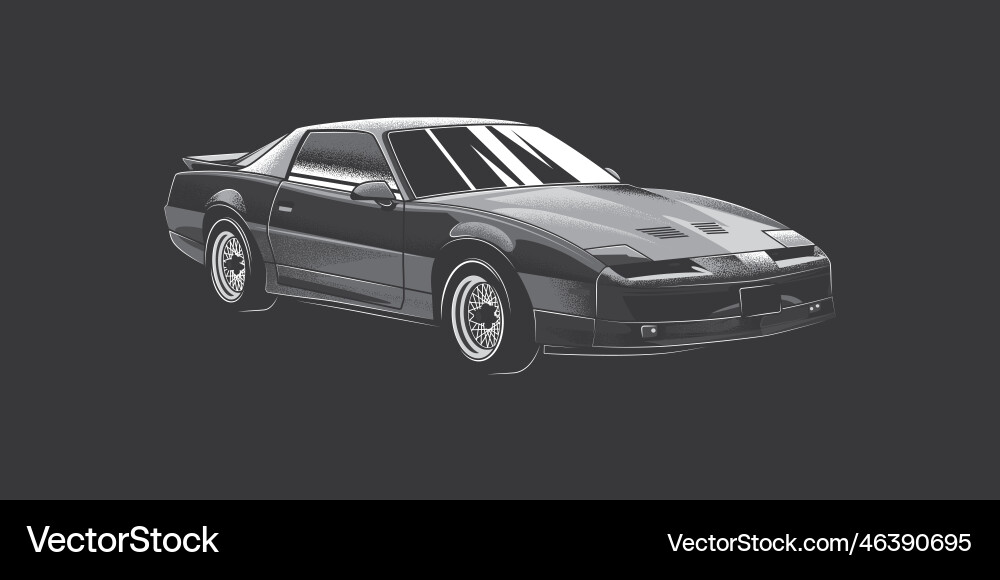 American muscle car Royalty Free Vector Image - VectorStock