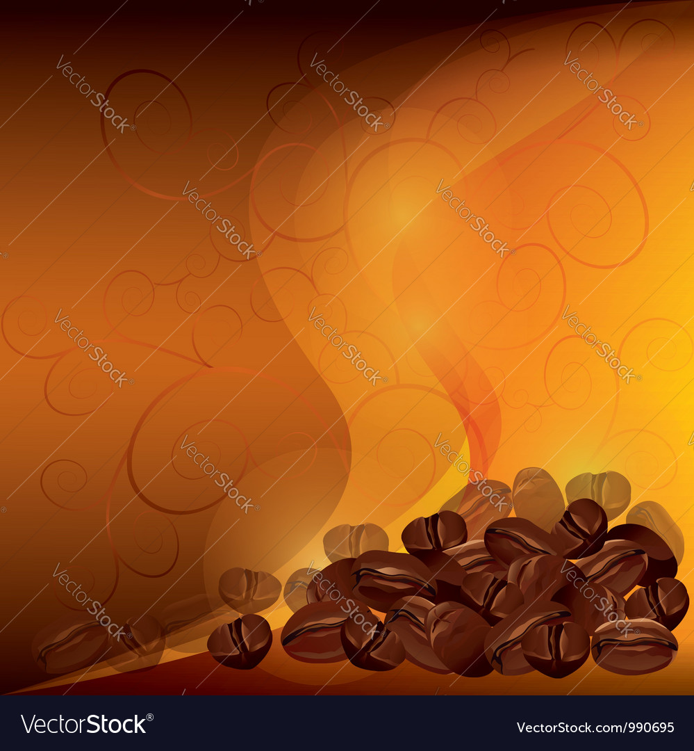 Coffee background with pattern Royalty Free Vector Image