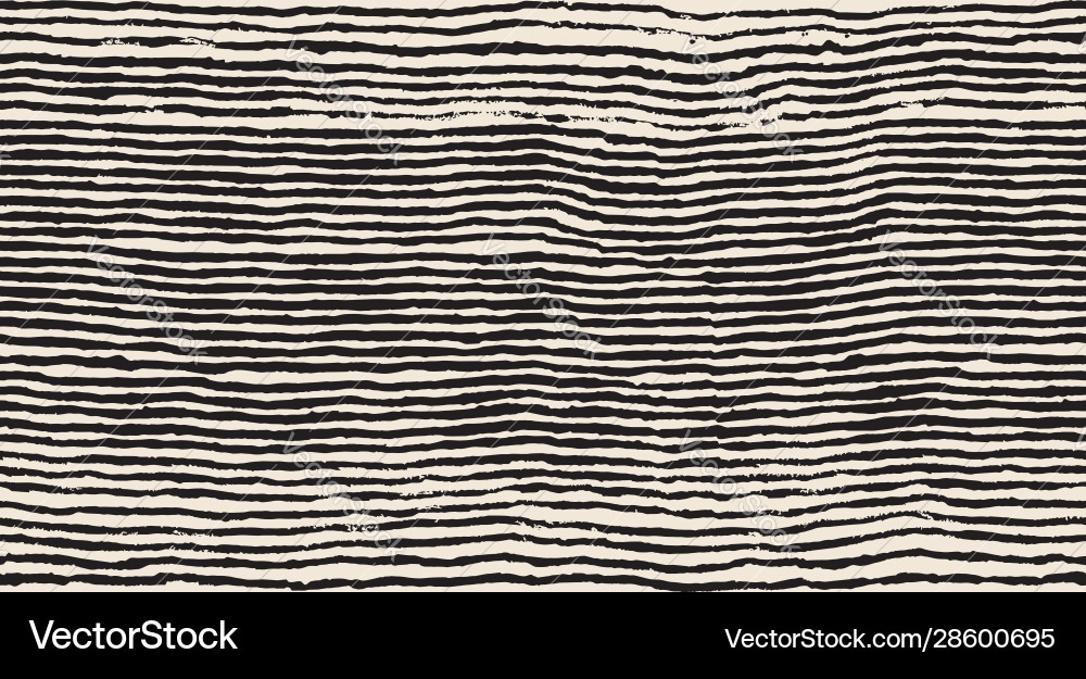 Grunge brush painted horizontal lines seamless Vector Image