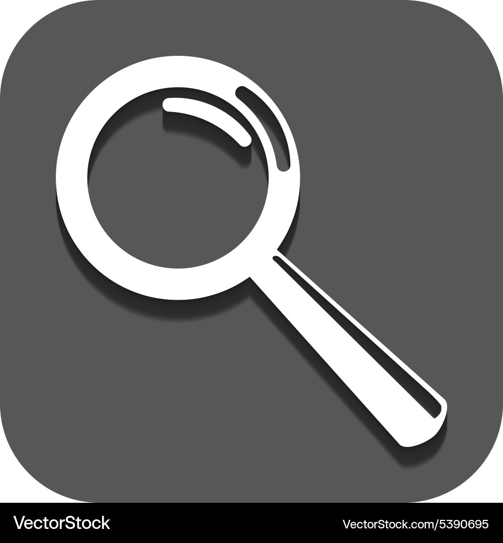 Magnifier glass search icons Royalty Free Vector Image