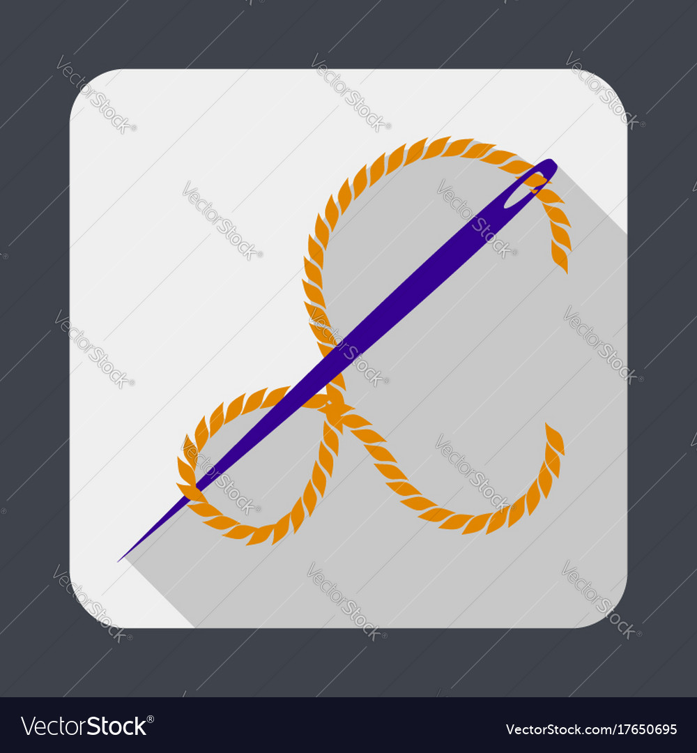 Needle with thread concept background cartoon Vector Image Needle with thread concept background cartoon Vector Image