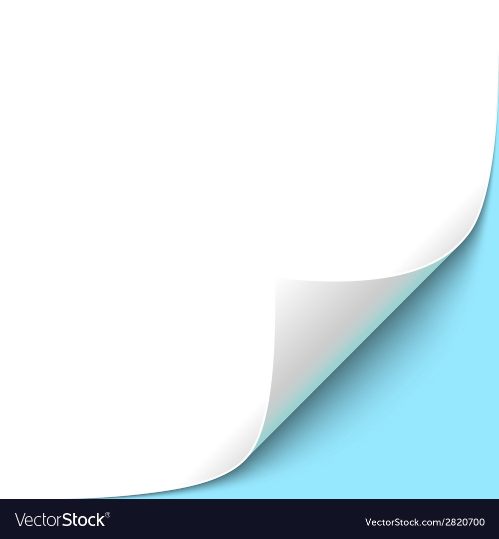 Curled corner Royalty Free Vector Image - VectorStock