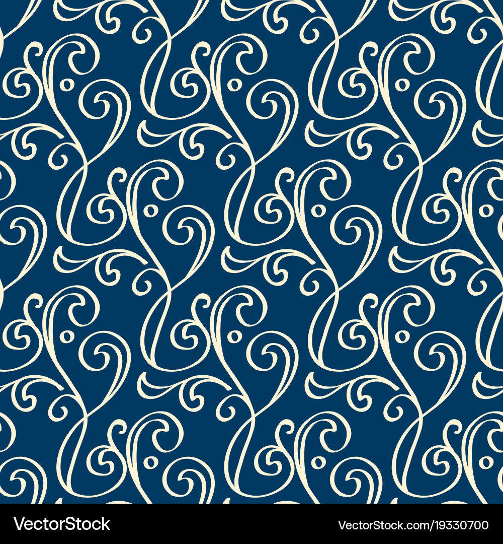 Decorative floral ornamental seamless pattern Vector Image