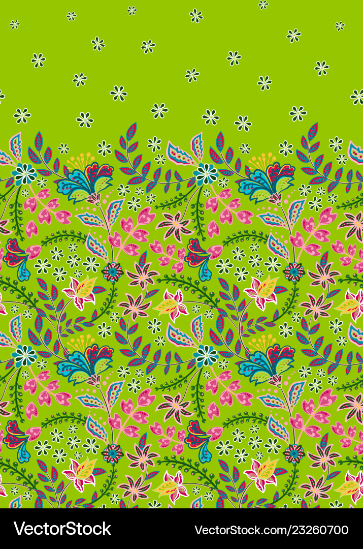 Floral vintage seamless pattern retro plants Vector Image