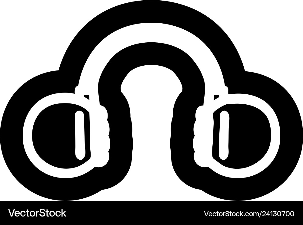 Music headphones icon Royalty Free Vector Image