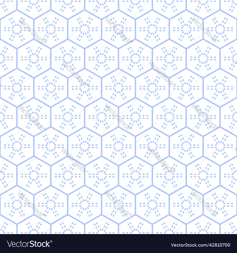 Seamless hexagons pattern Royalty Free Vector Image