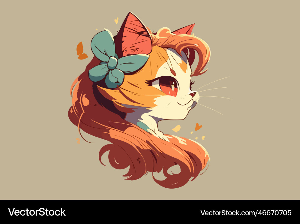 Cat full body character cartoon Royalty Free Vector Image