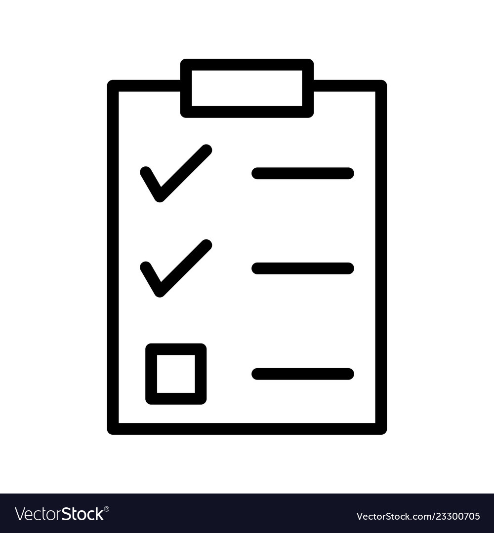 Checklist icon Royalty Free Vector Image - VectorStock