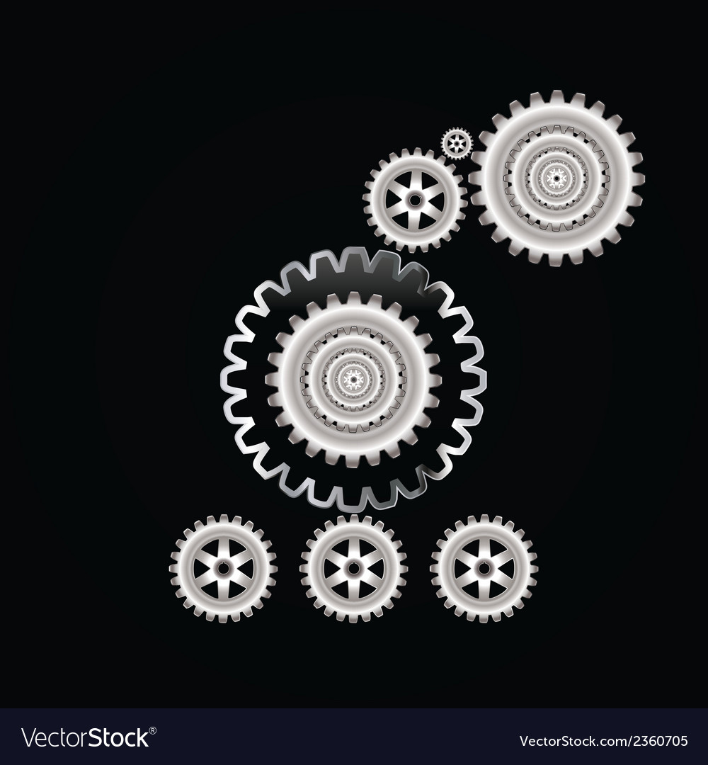 Gears new 03 Royalty Free Vector Image - VectorStock