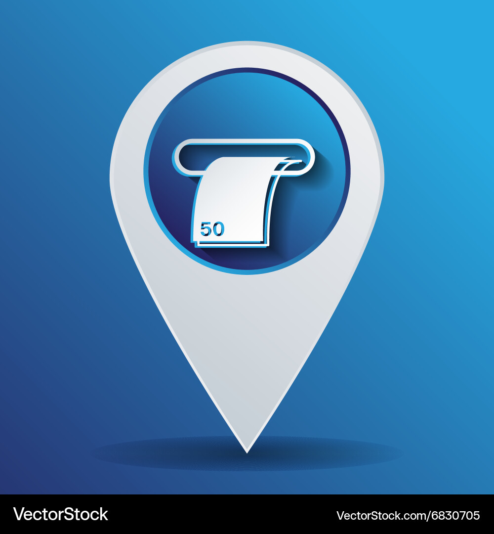 Money atm symbol issuing or receiving from Vector Image