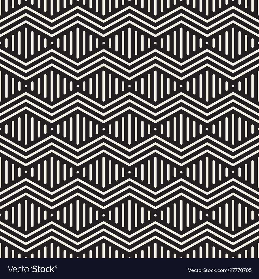 Seamless geometric pattern modern zigzag texture Vector Image