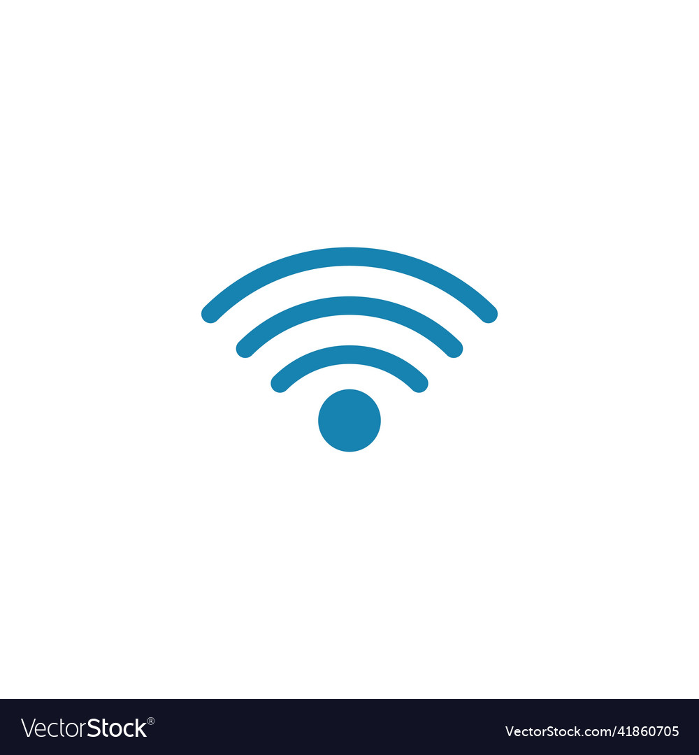 Wireless logo template Royalty Free Vector Image