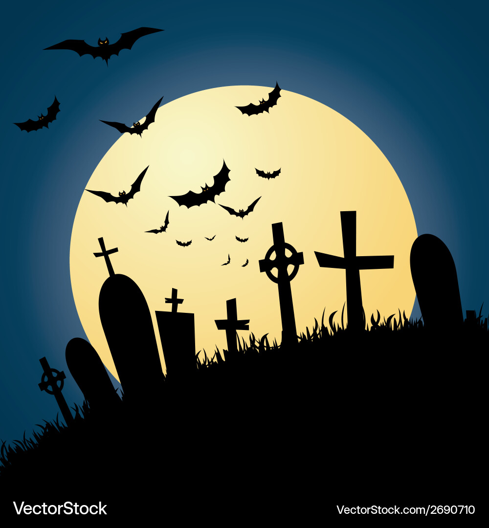 Abstract happy halloween background with special Vector Image