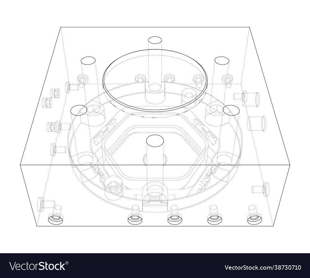 Abstract industry object concept Royalty Free Vector Image