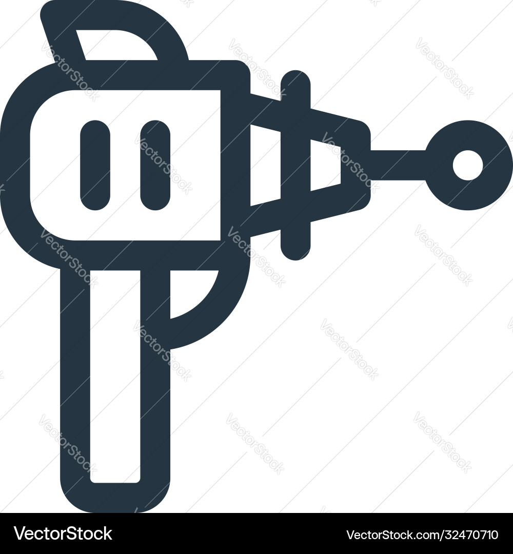 Blaster icon editable stroke Royalty Free Vector Image
