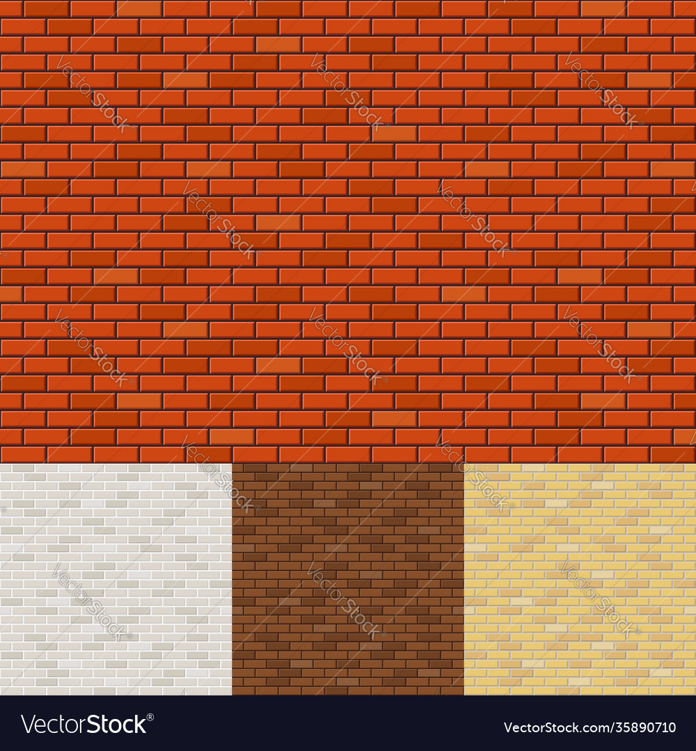 Brick wall backgrounds Royalty Free Vector Image