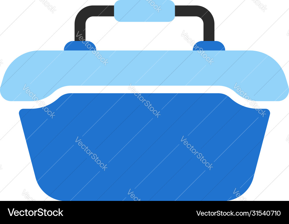 Food container like ice cooler icon Royalty Free Vector