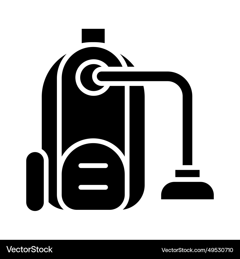 Vacuum cleaner glyph icon for personal Royalty Free Vector