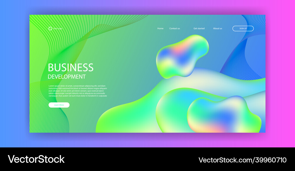 Website landing page background modern abstract Vector Image