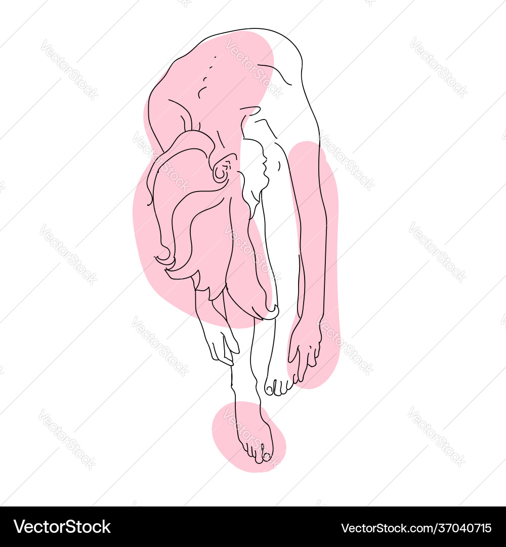 A beautiful image female figure Royalty Free Vector Image