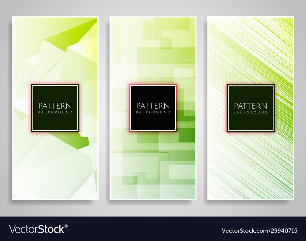Abstract various colorful header set collection Vector Image