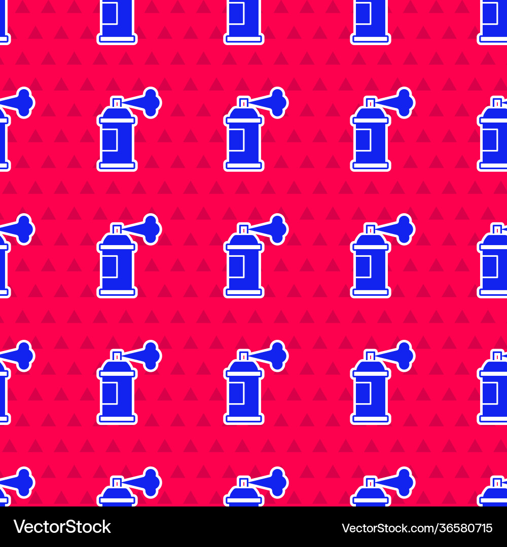 Blue paint spray can icon isolated seamless Vector Image