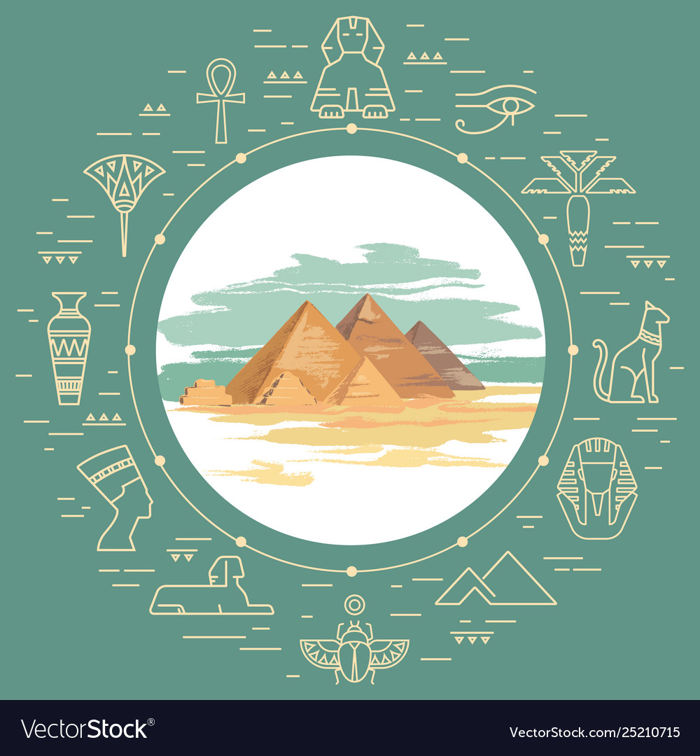 Colorful pyramid Royalty Free Vector Image - VectorStock