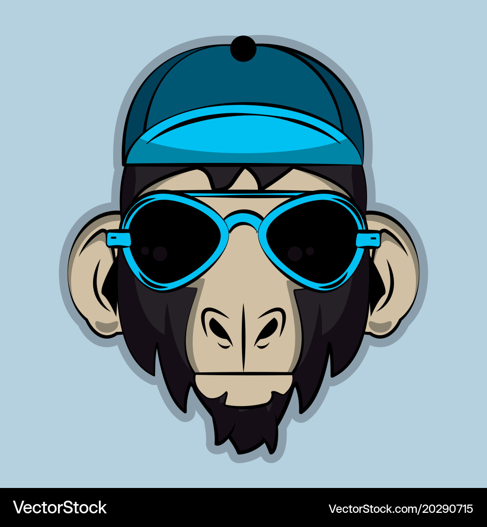 Cool wild animal cartoon Royalty Free Vector Image